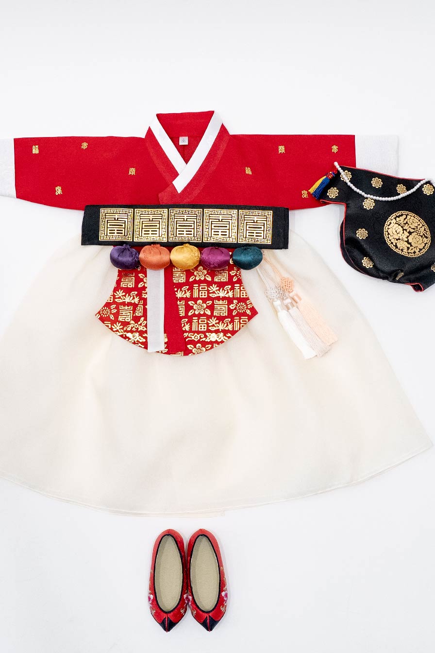 Radiant Poppy Baby Girl Hanbok – Joteta Korean Online Shop