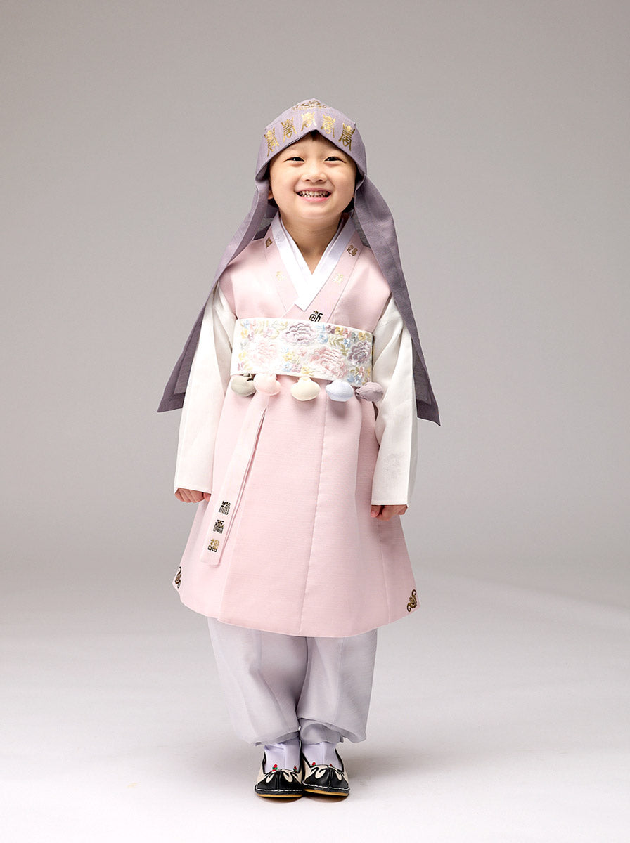 Classy Prince Boy Hanbok in Light Pink – Joteta Korean Online Shop