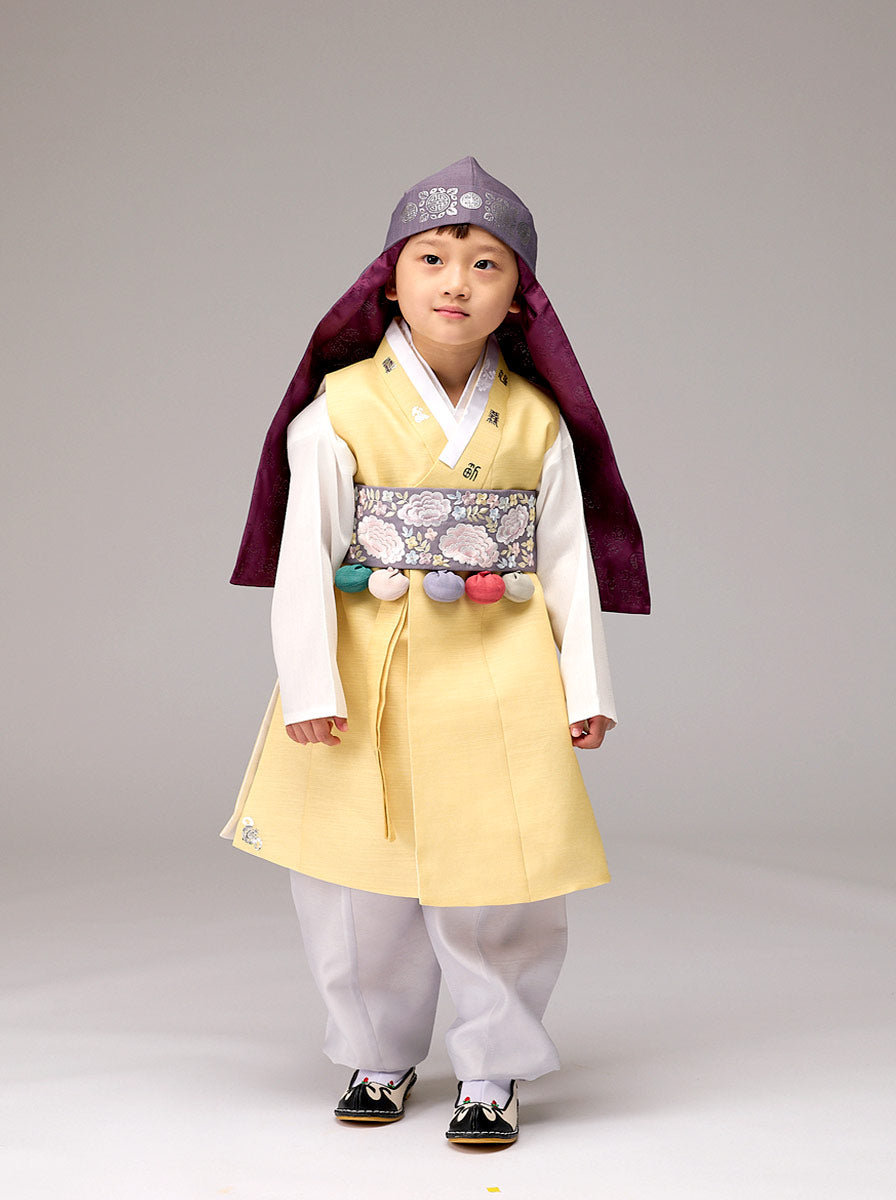 Classy Prince Boy Hanbok in Yellow – Joteta Korean Online Shop