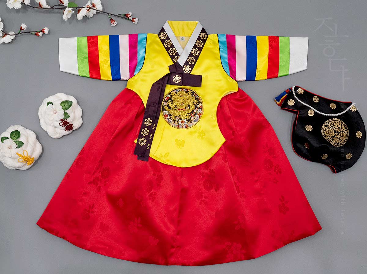 [ Premium ] Colorful Saekdong Baby Girl Hanbok ver2 – Joteta Korean ...
