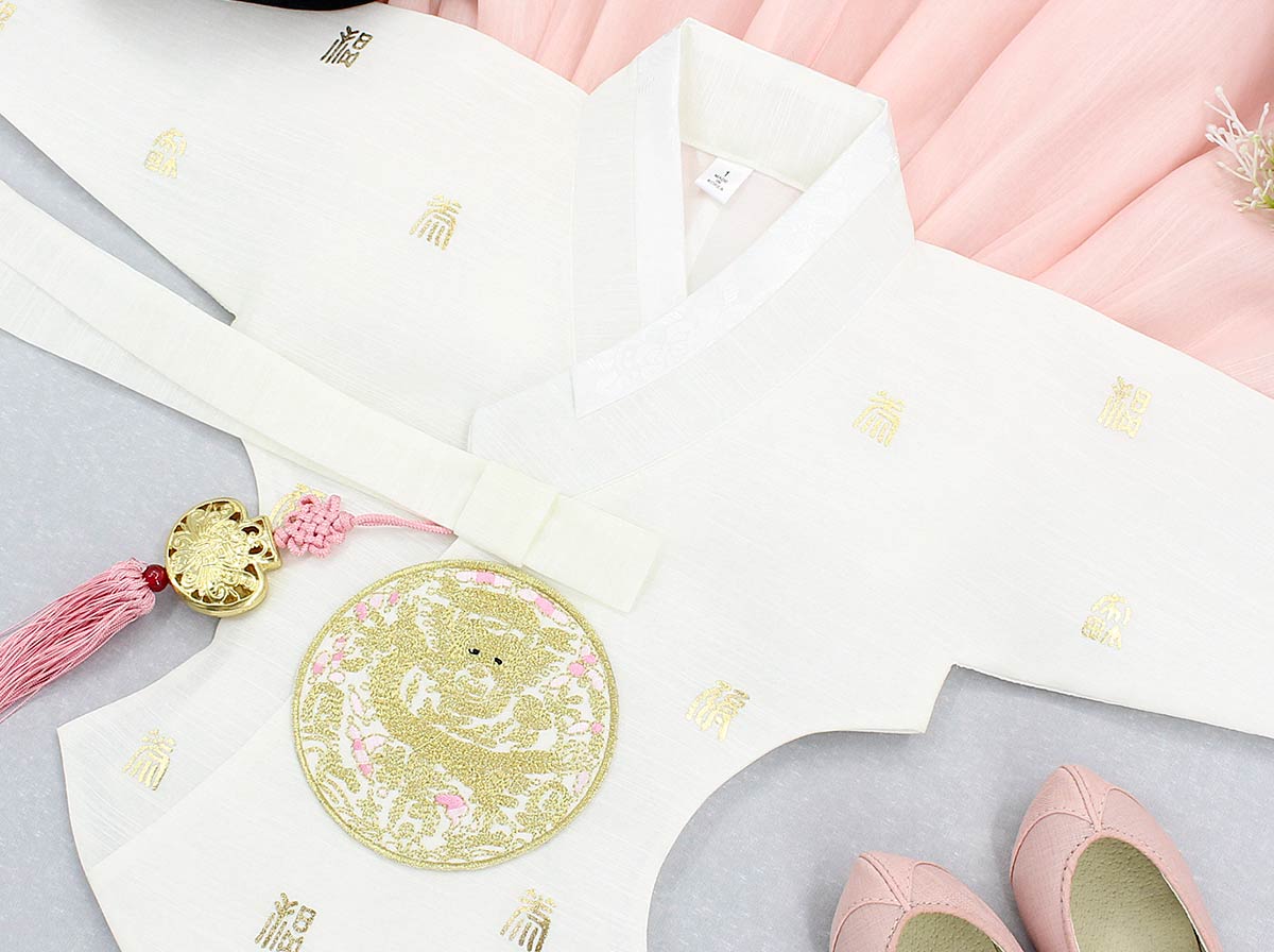 Pink with Dragon Embroidery Queen Style Girl Hanbok – Joteta Korean ...