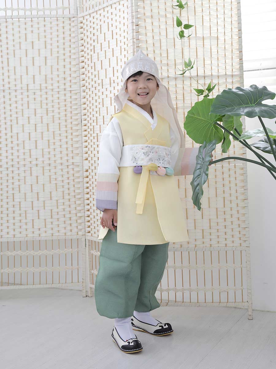 Spring Boys Hanbok in Light Yellow – Joteta Korean Online Shop