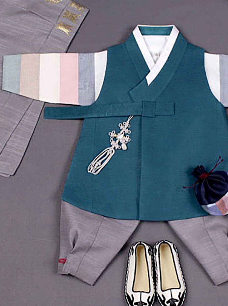 Heavenly Prince Boy Hanbok in Sapphire Blue (3Y/O) – Joteta Korean ...
